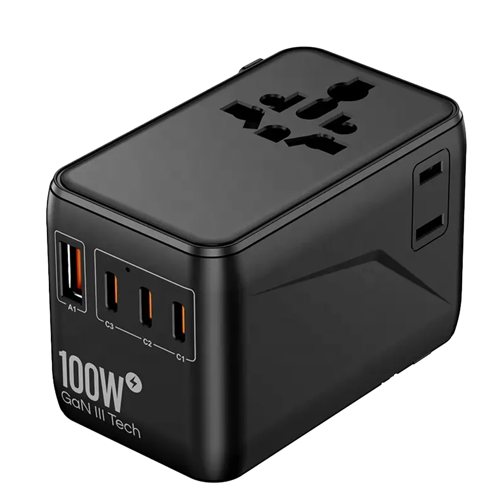 100W Travel Adapter 3 Type C + 1USB 1007FV
