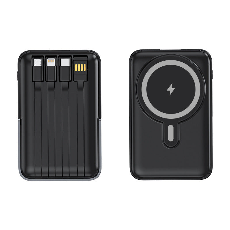 10000mAh Wireless Fast Charging MagSafe Powerbank with 4 Built-In ...