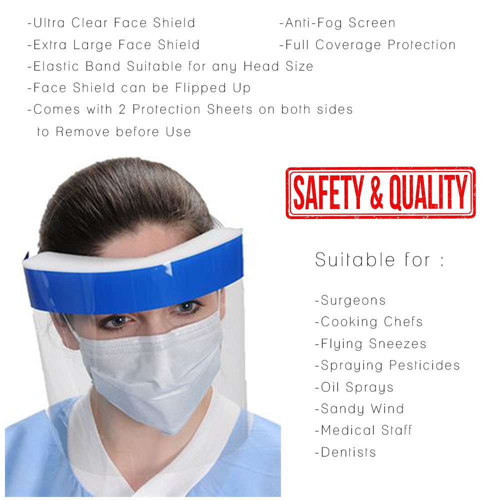 Face Shield with Blue Label - YG Corporate Gift