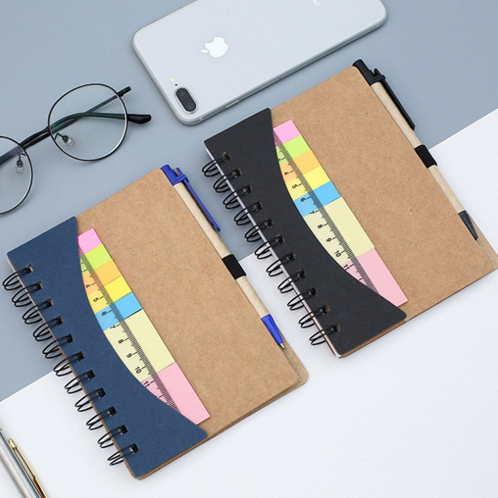 Kraft Paper coil with Pen and Post-it - YG Corporate Gift