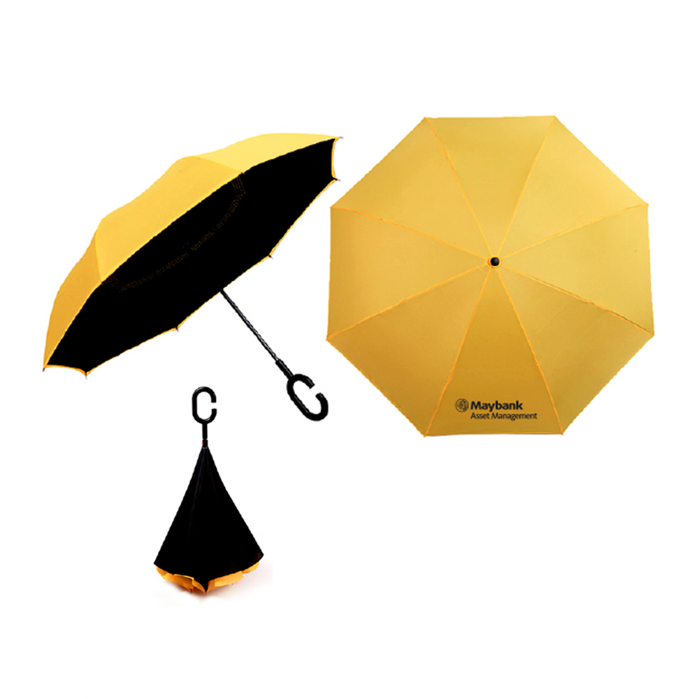 Reversible umbrella/ Reverse Umbrella/ Inverted umbrella/ Upside-down ...