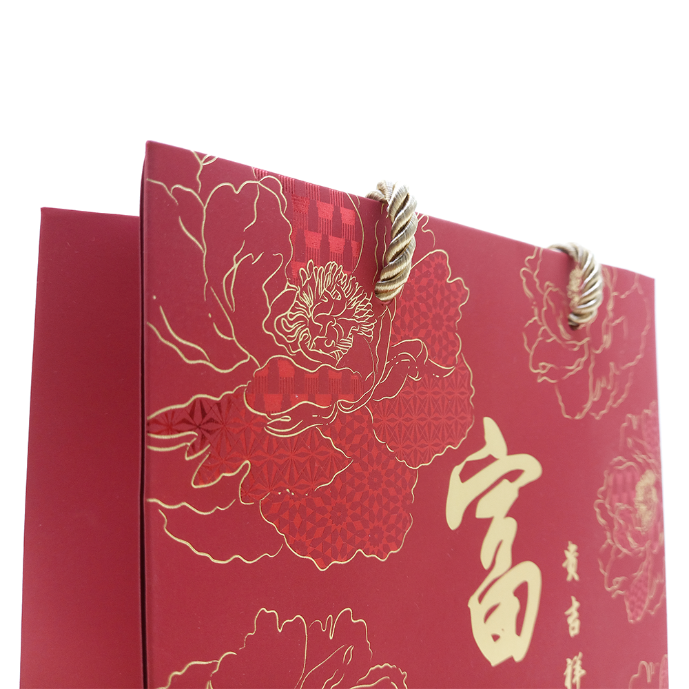 Customised Mandarin Orange Paper Bag