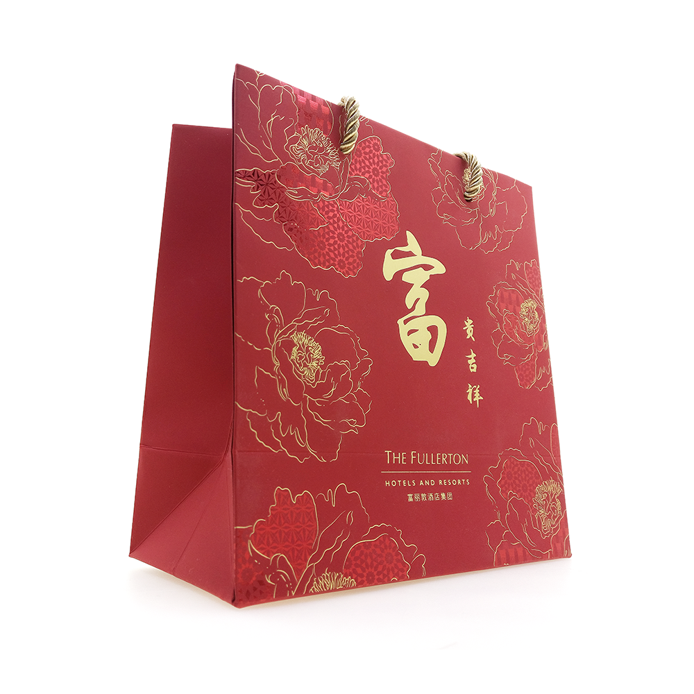 Customised Mandarin Orange Paper Bag