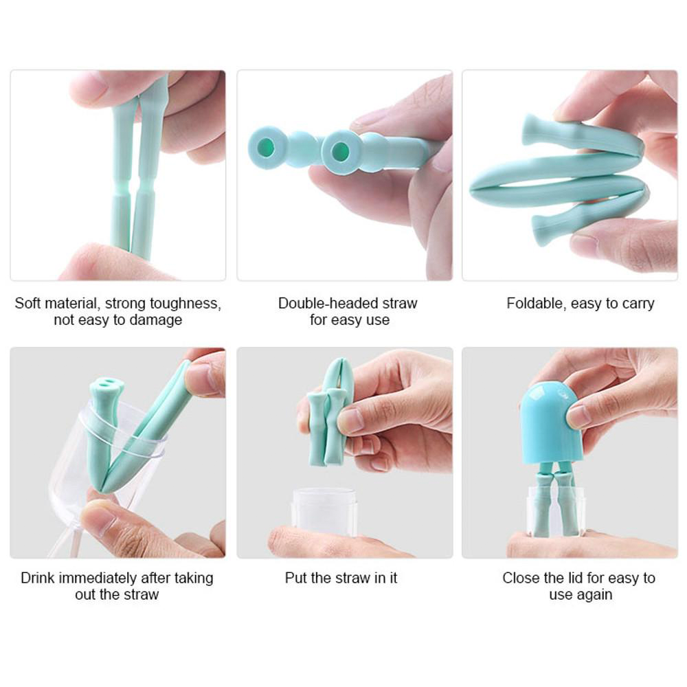 Foldable Silicon Straw